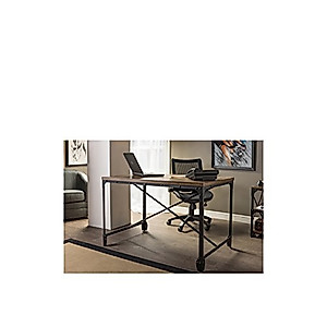Baxton Studio Wholesale Interiors Greyson Vintage Industrial Home Office Wood Desk, Antique Bronze