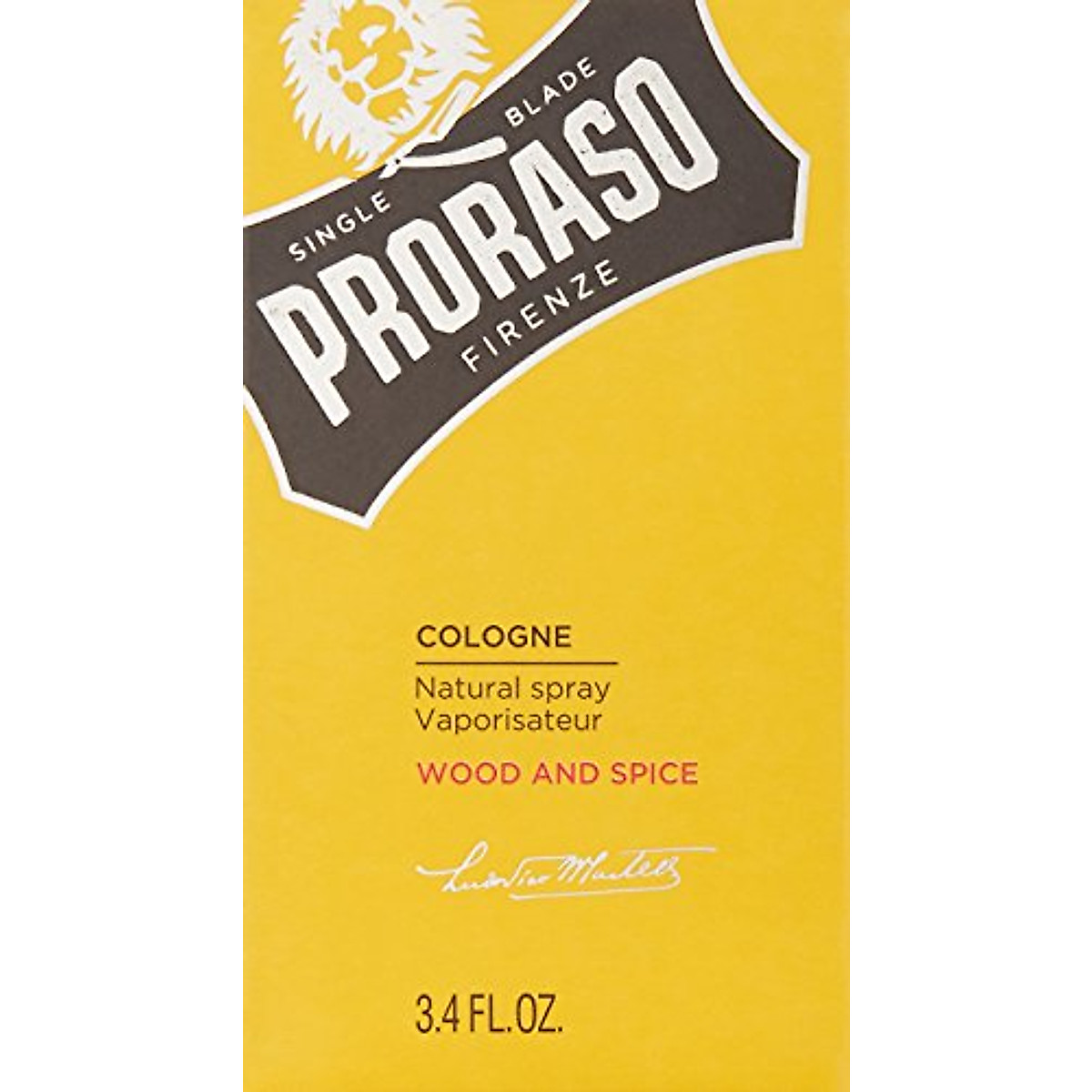 Proraso Cologne, Wood & Spice, 3.4 Fl Oz