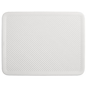 Superio Ribbed Collection Lid for Decorative Plastic Open Home Storage Bins Organizer Baskets, Large White - for Organizing Closet Shelves Drawer Shelf 15/22 Liter