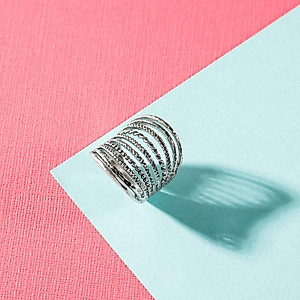 Joolala Sterling Silver Women’s Ring – 925 Silver Rings for Women – Elegant and Stylish Design – Various Models – Gorgeous Oxidized Finish – Ideal Promise Ring, Anniversary (9)