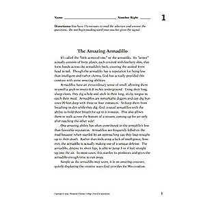 Read and Comprehend 6 Skill Sheets - Abeka 6th Grade 6 Reading Comprehension Student Activity Book