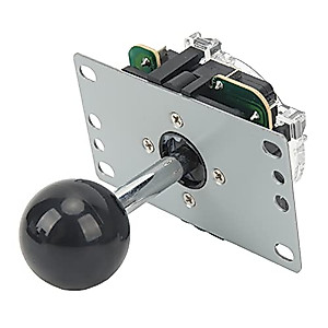 Yosoo Arcade Joysticks Kit, High Temperature Resistance Dustproof Washers DIY Joystick Plug and Play for Computer Game (Black)