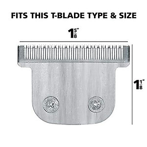 Replacement Detachable Trimmer Replacement T-Blade for Select Wahl Trimmers