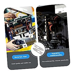 SOLUSTRE Pc Case Pc Case 60 pcs pci Cover Slot Block Back Steel Accessory Computer Bit Output Blank Bracket I Mini L Ventilation Plate for Case Chassis Blanking Deflector Computer Case Computer Case