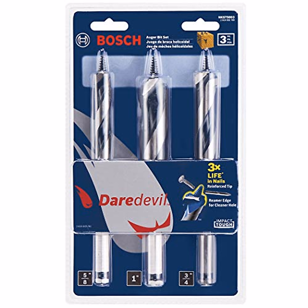 Bosch NKST5003 Daredevil 3 pc. Auger Bit Set
