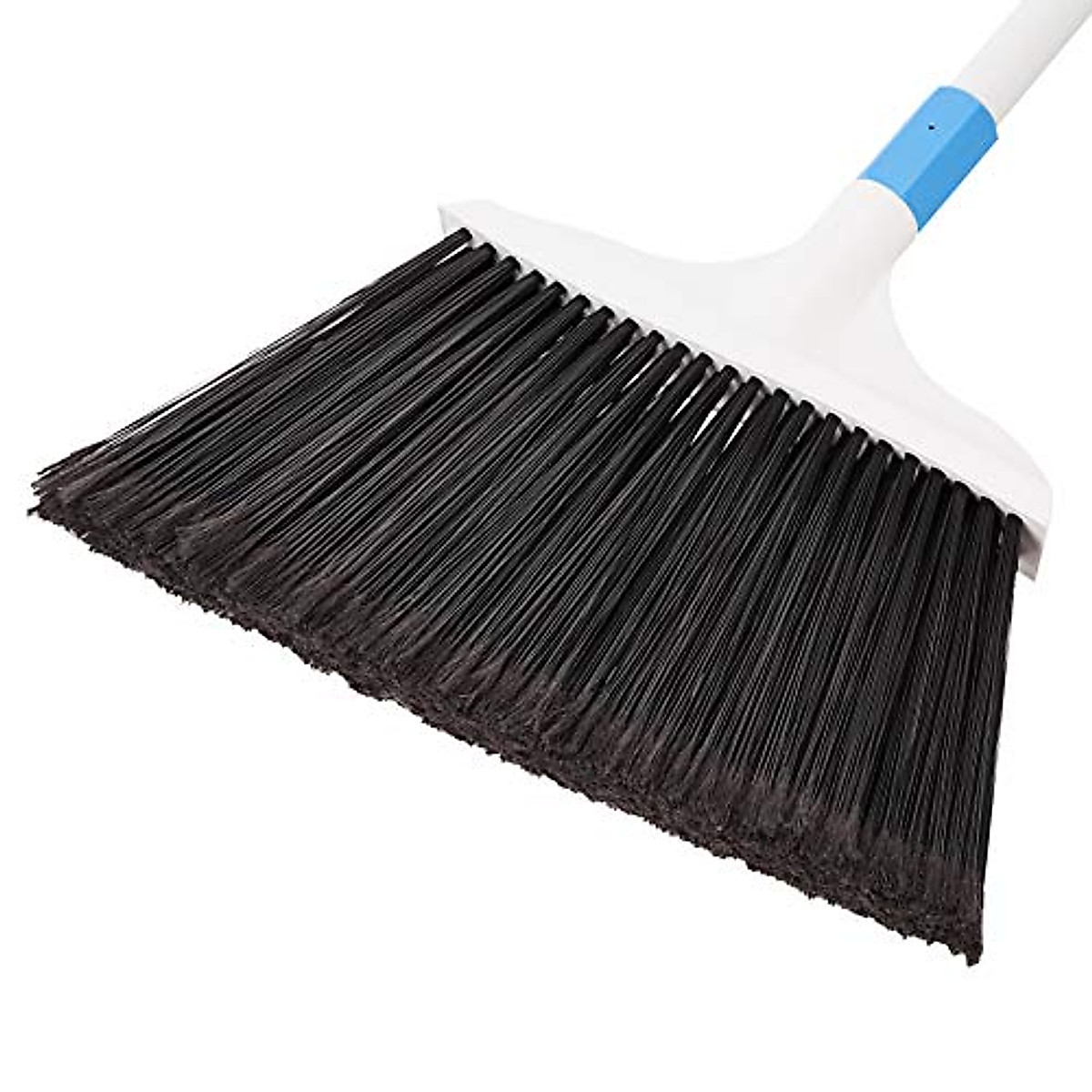 Amazon Basics Heavy-Duty Broom, Blue and White