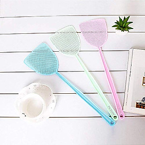 Fly Swatter, Strong Flexible Manual Swat Set Pest Control, Assorted Colors (3 Pack)