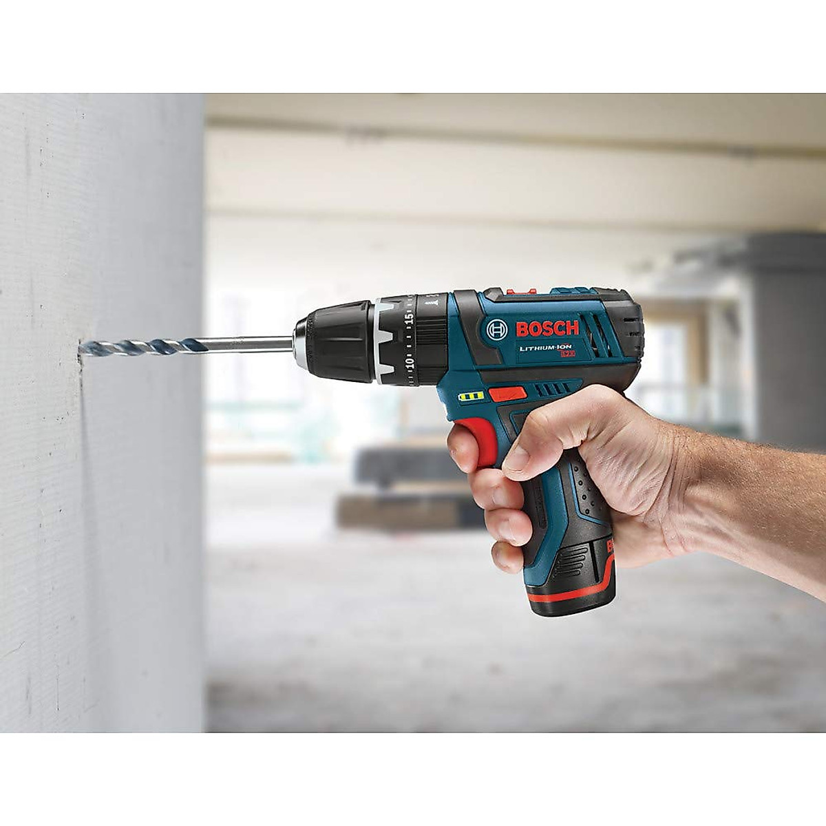 BOSCH PS130N 12V Max 3/8 In. Hammer Drill/Driver (Bare Tool) , Blue
