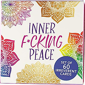 Inner Fucking Peace Motivational Card Deck (60 Pack)