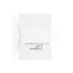 Pregnancy Announcement Card Best Friend, New Auntie Card, Baby Revea for Bestie, New Aunt, New Niece Nephew, Baby on the Way (Best Friend)