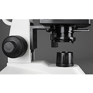 Parco Scientific 3050-100-RC Monocular Compound Microscope, 10x WF Eyepiece, 40x—1000x Magnification, LED Illumination, Coaxial Coarse & Fine Focus, Mechanical Stage, Rechargeable Battery