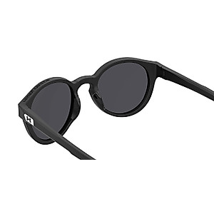 Under Armour Men's Male Sunglass Style UA 0006/S Round, Matte Black Silver/Silver Mirrored, 52mm, 22mm