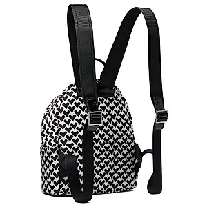 Kate Spade New York Sam Icon Modernist Hearts Jacquard Fabric Small Backpack Cream Multi One Size