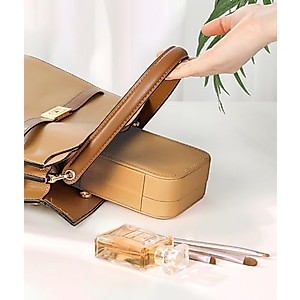 Quatish Travel Jewelry Case, Jewelry Travel Organizer, Portable Small Jewelry Box for Women, Mini Jewelry Case for Wedding, Traveling, Christmas Gift for Teen Girls