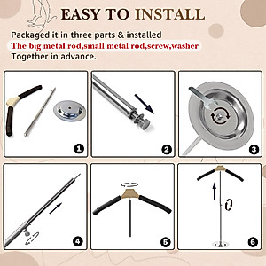 Shirt Display Stand 1 Pack T Shirt Display Stand For Vendors 18.1-31 Inch Height Adjustable Shirt Rack Shoulder Stand Clothing Display Stand Portable Hanger Rack for Steaming Dress Garment