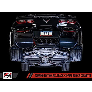 AWE Tuning 14-19 Chevy Corvette C7 Z06/ZR1 (w/o AFM) Touring Edition Axle-Back Exhaust w/Chrome Tips - 3015-42133