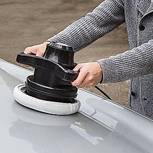 Wagan EL2078 10-Inch Euro Waxer Orbital Buffer 3500rpm 10 ElectricCar Buffer Polisher Waxer Machine Ergonomic Handle Design Wool Pads for Car Buffers and Polishers