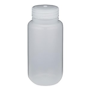 Lab Genome, HDPE, Wide-Mouth Lab Quality Bottles, Leakproof, 1000mL, PP Screw Cap, Pack of 4