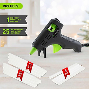 Hot Glue Gun, Surebonder Mini Size 10W High Temperature Glue Gun Kit with 25 Glue Sticks