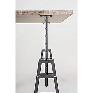 Signature Design by Ashley Irene Industrial Adjustable Desk, Beige & Gray