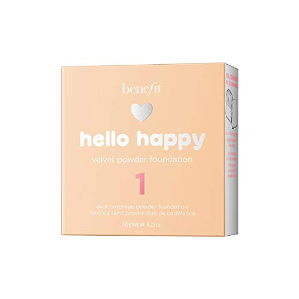 BENEFIT COSMETICS Hello Happy Velvet Powder Foundation Shade 1 Fair Cool