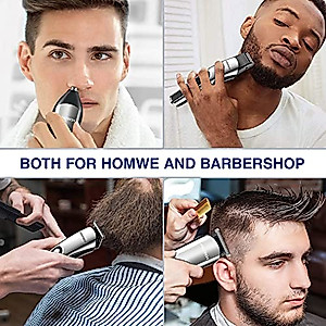 PRITECH Hair Clippers for Men Nose Hair Trimmer Micro Shavers 3 in 1 Mens Grooming Kit Cordless & Rechargeable Electric Hair Trimmer Led Display with T Blade Trimmer Cutting IPX6