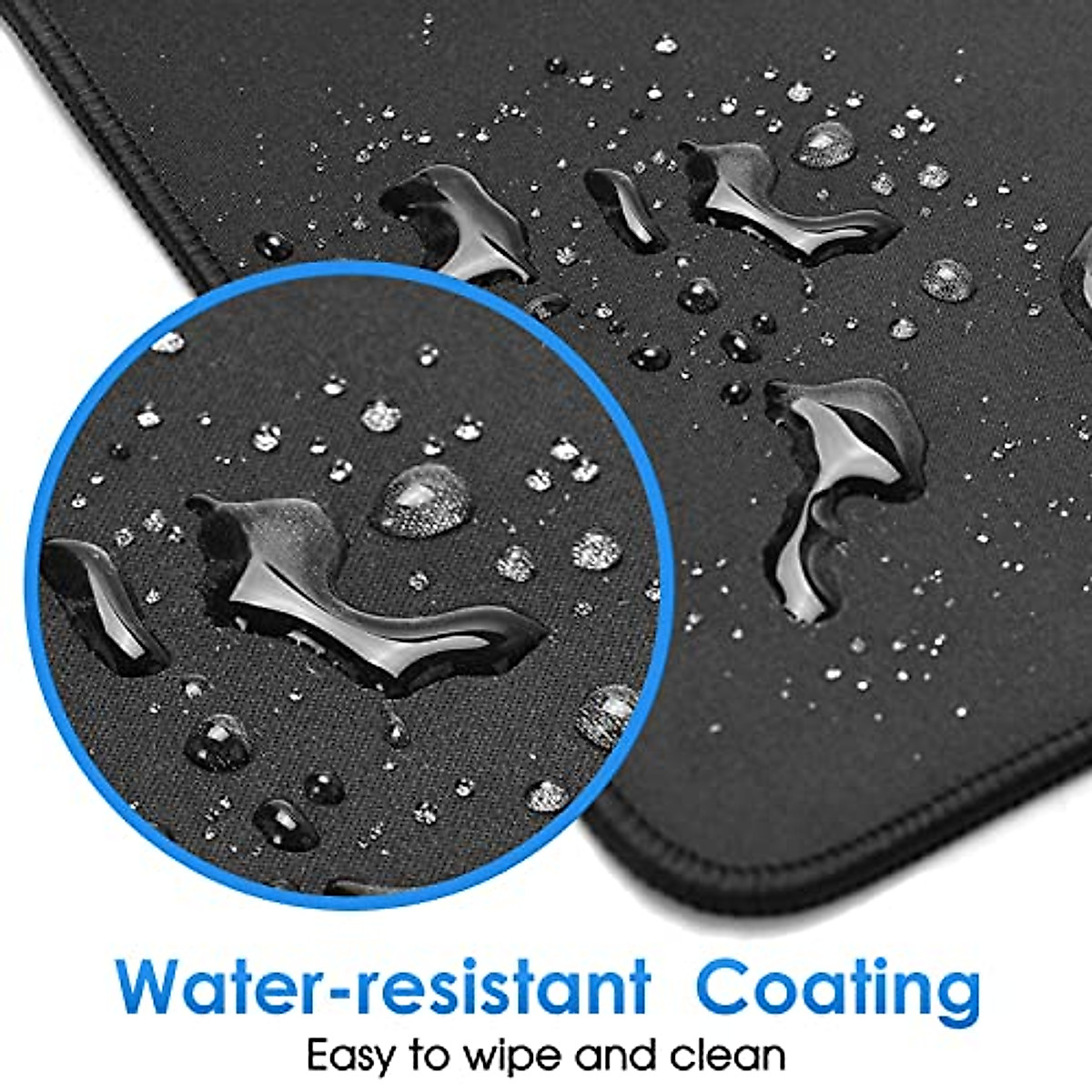KTRIO 10 Pack Mouse Pad, Small Mouse Pads with Stitched Edges, [30% Larger] Mousepads Bulk Non-Slip Rubber Base, Waterproof Mouse Pad for Computers, Gaming, Office & Home, 11 x 8.5 x 0.12in, Black