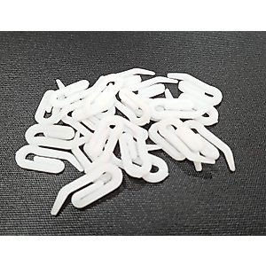 FAPBADRI Hook for Curtain Channel/Curtain Track, Material - Plastic, 100 Pieces