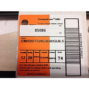 (12 Per Box) GE CMH 20 Watt UVC Constant Color CMH20T/U830GU6.5 Code # 85086