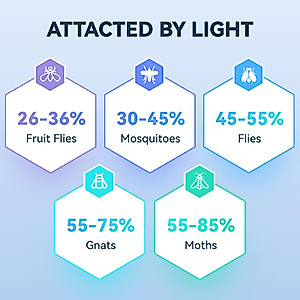 ITISBLTN Indoor Plug-in Fly Trap, 2 Pack Fruit Fly Traps & 10 pad Refills for Indoors Moths, Flies, Gnats, and Other Flies Insect