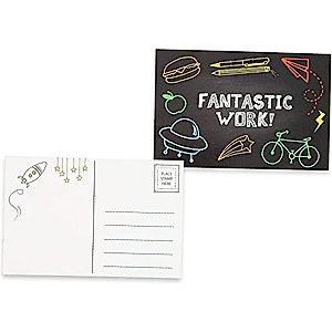 96 Pack Motivational Postcards for Kids and Students, Classroom Supplies (6x4 in)