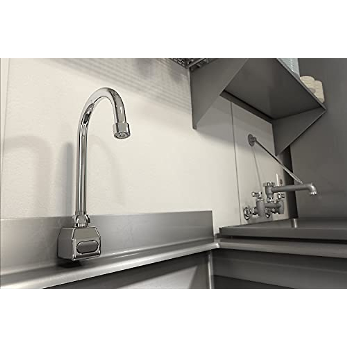 Zurn Z6922-XL AquaSense Wall-Mount Gooseneck Sensor Faucet with 0.5 GPM Aerator in Chrome
