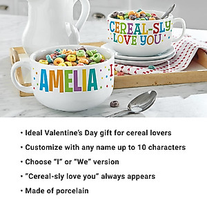 Let's Make Memories Personalized I Cereal-sly Love You Oversized Bowl - For Dad - For Him - For Her