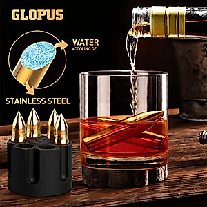 Gifts for Men Dad, Valentines Day Gifts for Boyfriend Husband, Whiskey Stones, Unique Anniversary Birthday Gift Ideas for Grandpa Uncle, Man Cave Stuff Cool Gadgets Retirement Bourbon Presents