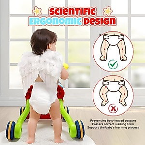 TOY Life Baby Push Walkers for Babies 12 Months Sit to Stand Walker for Baby Girl Boy 3 in 1 Push Toys for Babies Learning to Walk Baby Activity Walker Toddler Walking Toy for Infant Kid 1 Year Old