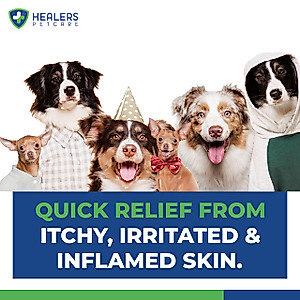 Healers Petcare Hot Spot Relief Aid for Pets | 1% Hydrocortisone | Anti Itch, Anti Inflammatory | Hot Spot Treatment for Dogs and Cats | Pet Skin Care