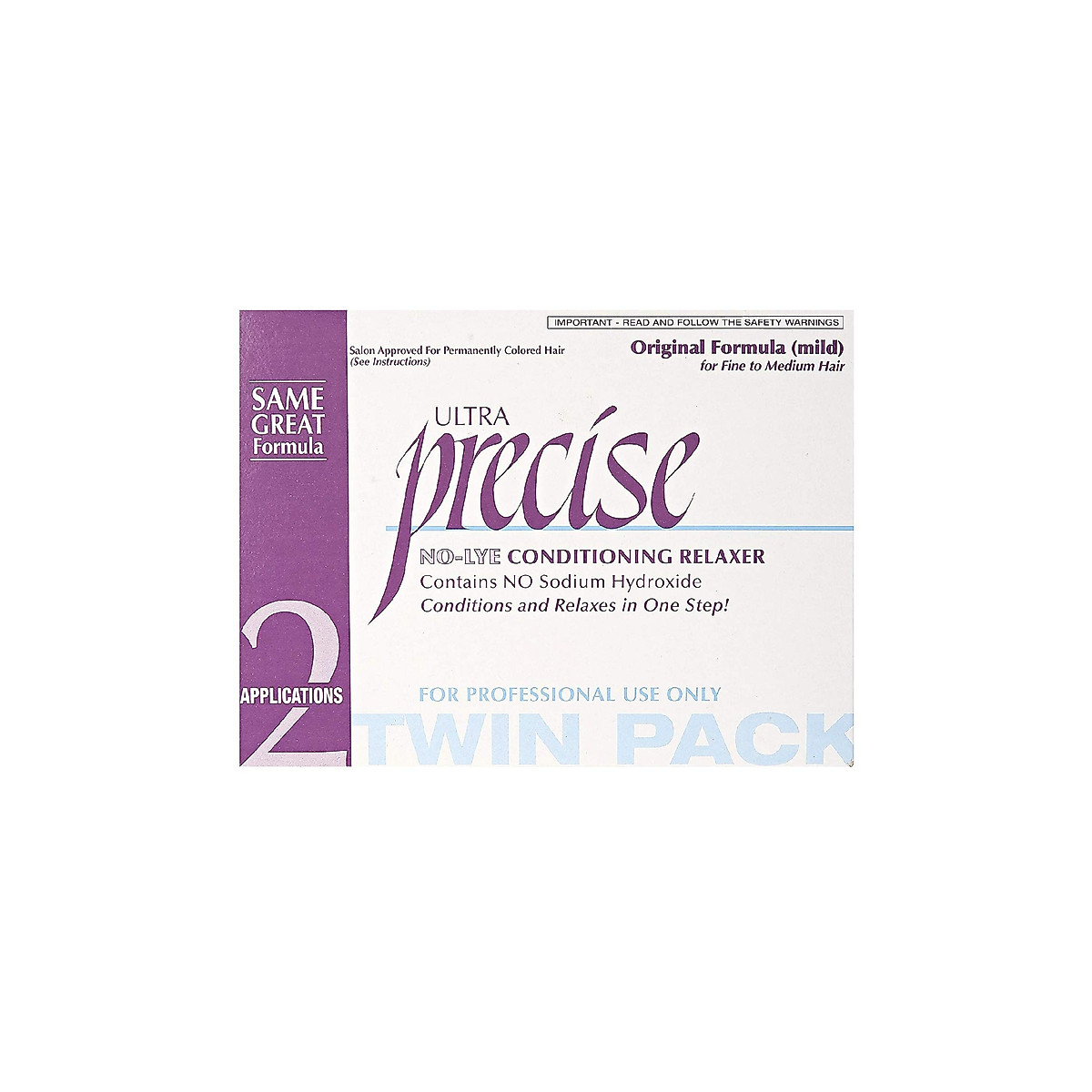 Softsheen Carson Precise No-Lye Original Relaxer Twin Pack