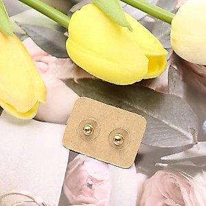 Penta Angel 50Pcs Clear Disc Pads to Stabilize Earrings, Plastic Discs for Earring Backs and Jewelry Crafts