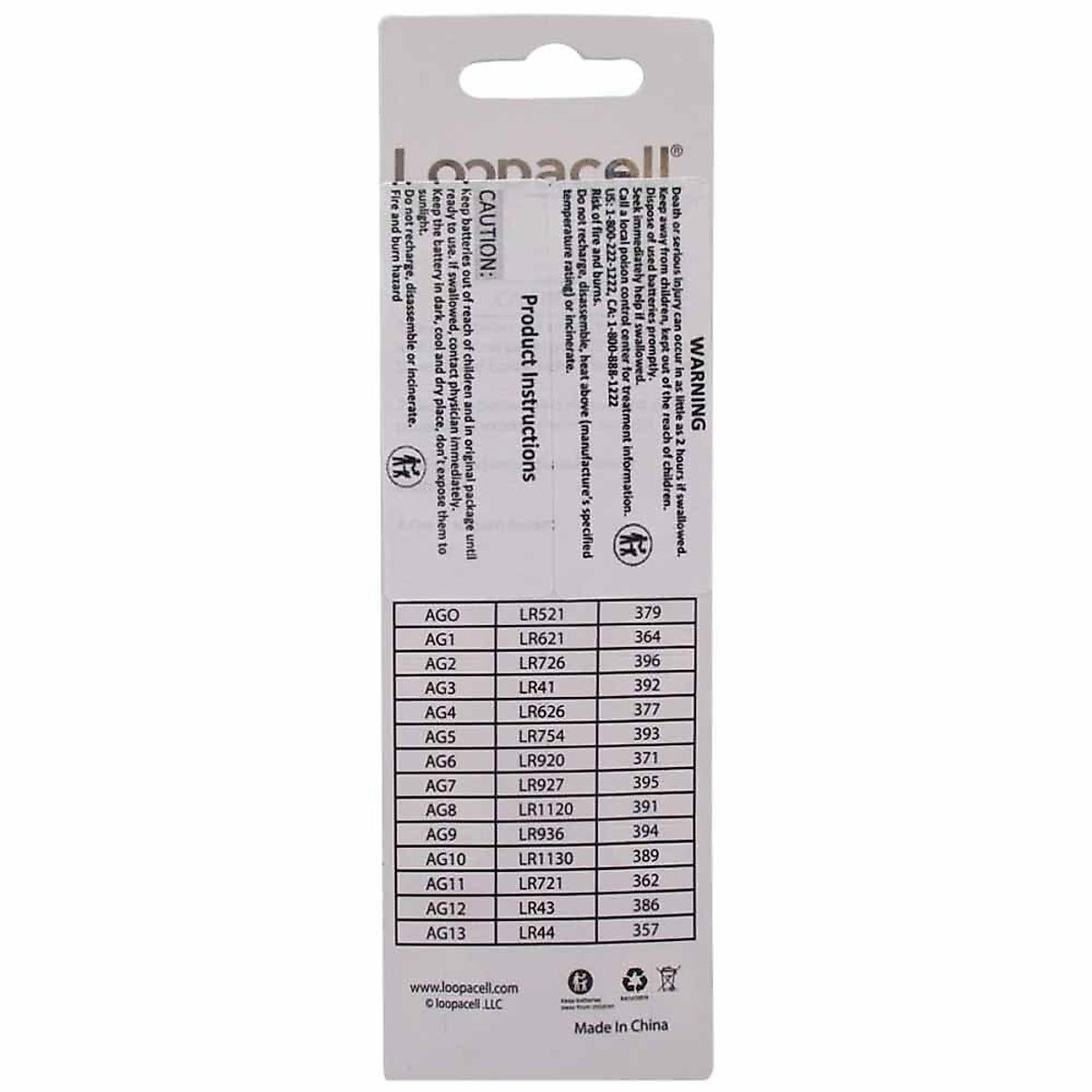 LOOPACELL Lithium Battery CR2430-10 Pcs Pack - 2 Blisters 3V Lithium Button Cell