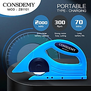 Cordless Electric Scissors,4V High-speed Electric Cardboard Cutter,Carpet Cutter with Safety Lock,Rotary Cutter for Fabric,Packages Leather,Paper