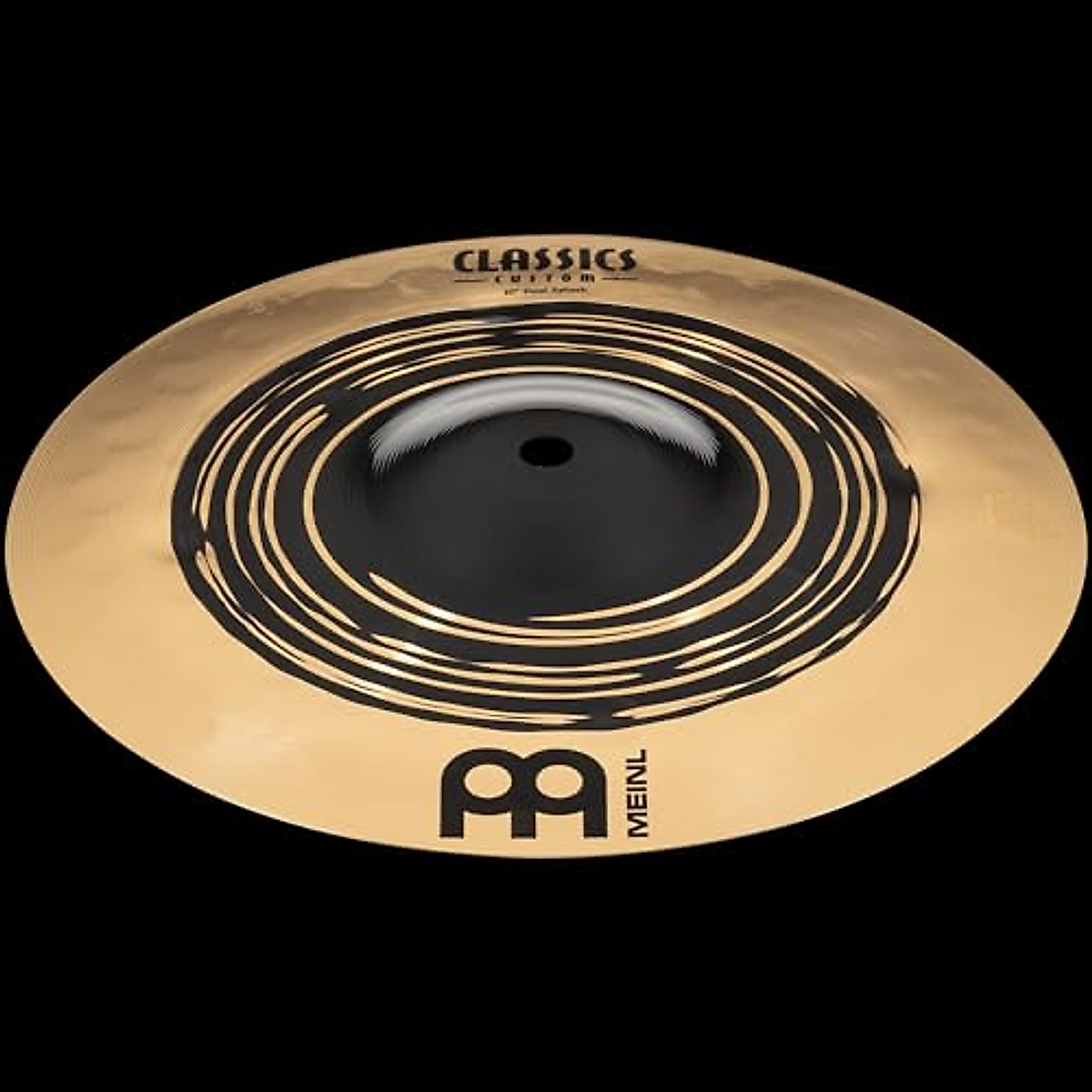 Meinl Cymbals Classics Custom Dual 10" Splash Cymbal for Drum Set, Dark/Brilliant — Made in Germany — B12 Bronze, 2-Year Warranty, (CC10DUS)