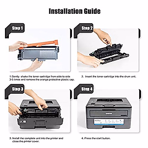 TonerPlusUSA Compatible TN630 TN660 Toner Cartridge Replacement for Brother TN-630 TN-660 High Yield for use in Brother DCP-L2540DW L2560DW HL-L2300D L2360DW L2380DW MFC-L2680W L2685DW [Black, 3 Pack]