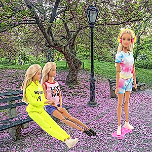 27 Pcs Doll Clothes and Accessories Including 8 Set Clothes Hooded Sport Suits Fashion Outfits Tops and Pants/Shorts with 15 Pairs of Shoes 4 Accessories for 11.5 Inch Dolls(Doll NOT Include)