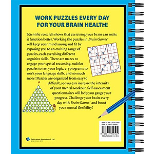 Brain Games #1: Lower Your Brain Age in Minutes a Day (Volume 1)