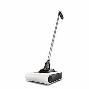 Kärcher KB 5 Electric Floor Sweeper Broom - Multi-Surface - Lightweight and Cordless - Ideal for Fur, Hair, Dirt, & Debris - 8.25" Cleaning Width - White