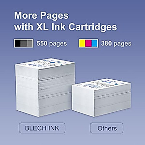 63XL Ink Cartridges Compatible Replacement for HP 63XL Ink Combo Pack Works with DeskJet 1112, 2130, 3630 Series, Envy 4510, 4520 and OfficeJet 3830, 4650