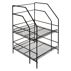 HUBERT Wire Cereal Box Display - Black