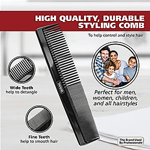 Wahl Home Haircutting Kit Essentials Featuring Barbers Haircutting Cape, Styling Comb, Scissors with Blade Guard, Neck Duster, Spray Bottle, & Soft Pouch Case – Model 03599