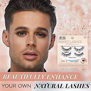 Ardell Naked Lashes 425, 2 Pairs, with DUO Clear-White Adhesive, Subtle Volume & Length