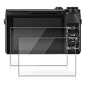 [2-Pack] Screen Protector Tempered Glass for Canon G7X Mark III - Ultra Thin Screen Protective Film For Camera Canon G7 X Mark iii G9X Mark II GX7 GX9